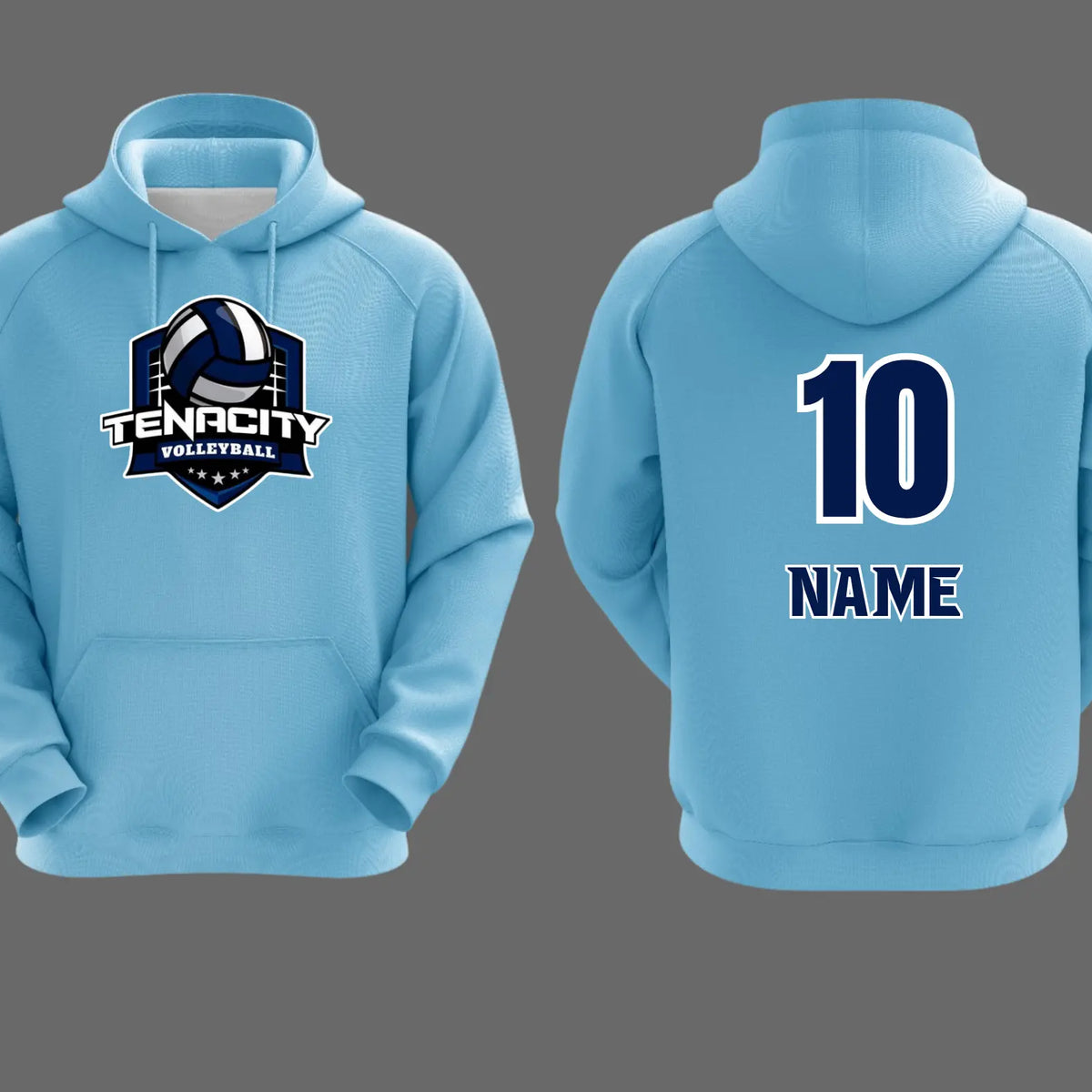TENACITY Shield logo Dye Sublimated Hoodie – Gameday Supply llc